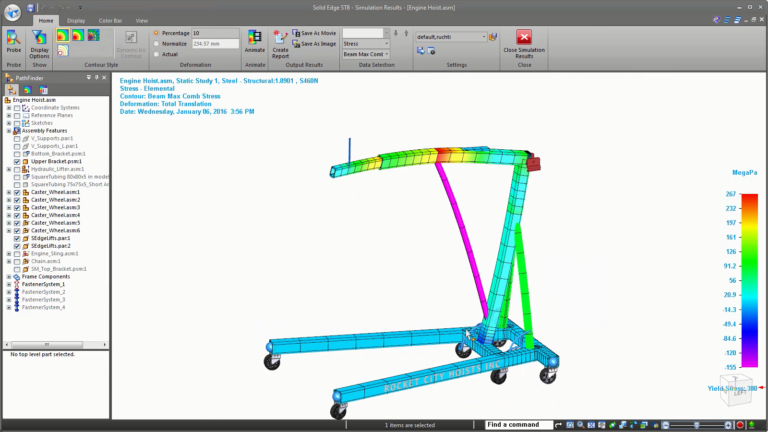 Simulation Analysis Finite Element Analysis Solid Edge