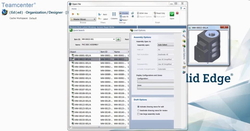 Teamcenter | 数据管理集成 | Solid Edge