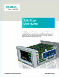 Sheet Metal Design | Solid Edge