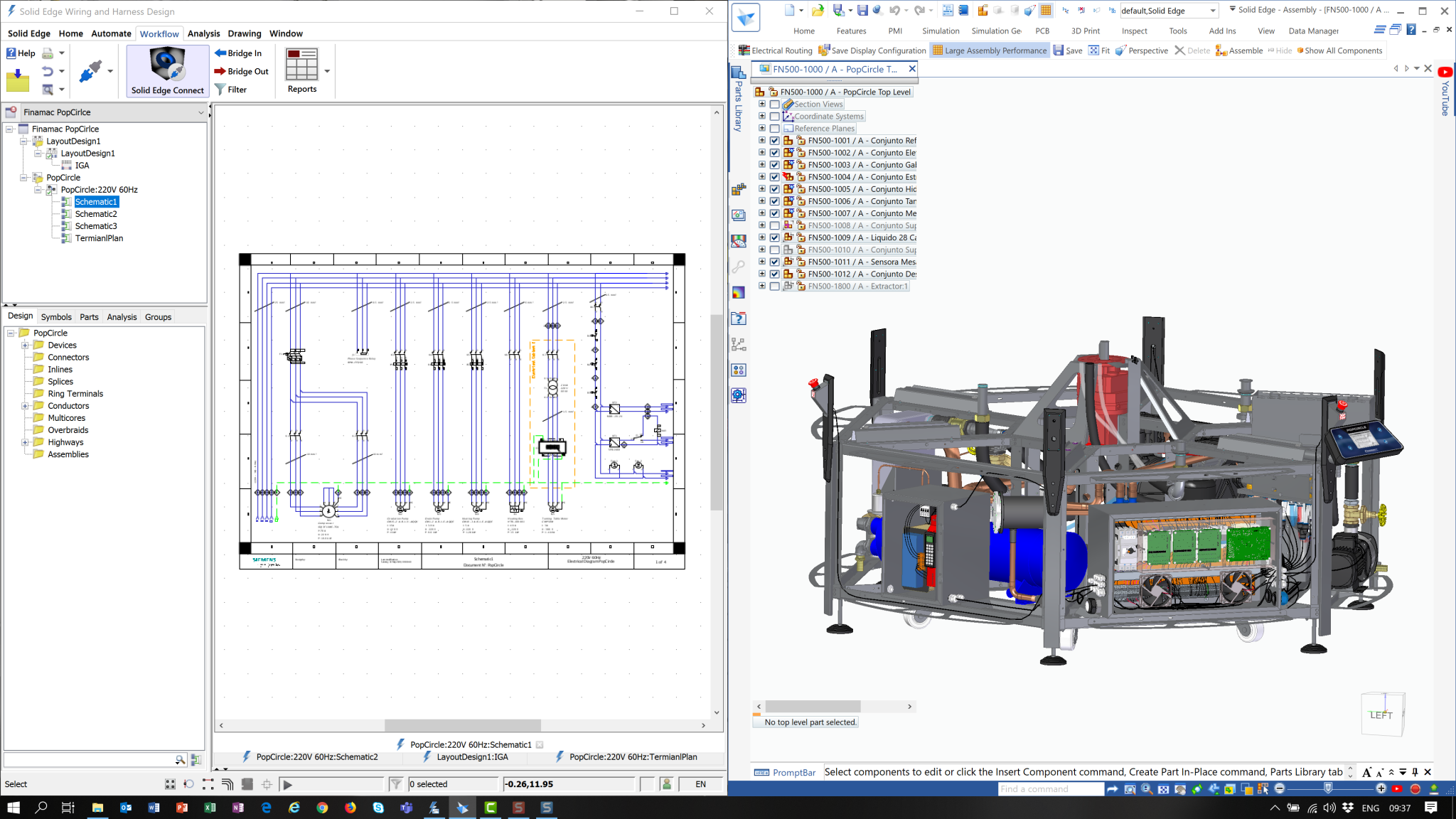 Wiring Design | Electrical Circuit | Schematics | Solid Edge