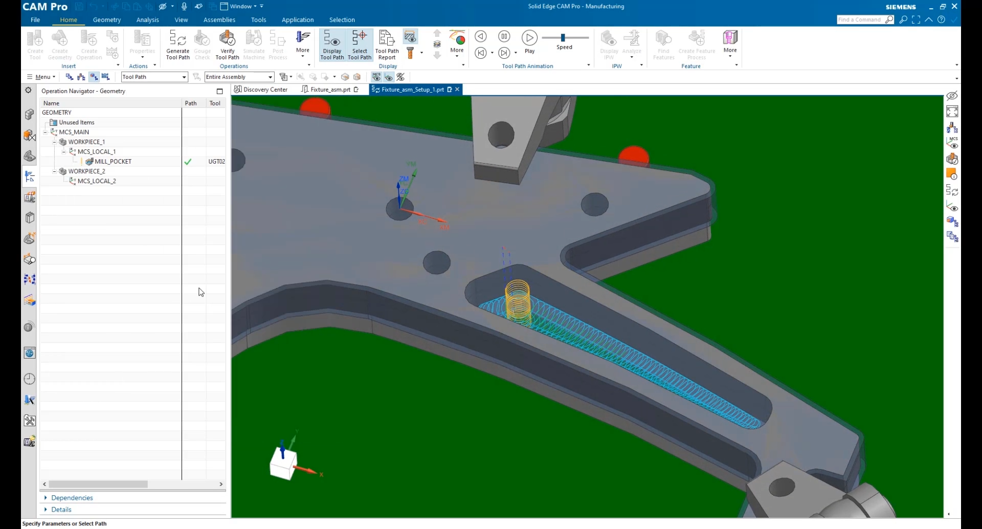 CAM Pro 2.5 axis milling | Solid Edge